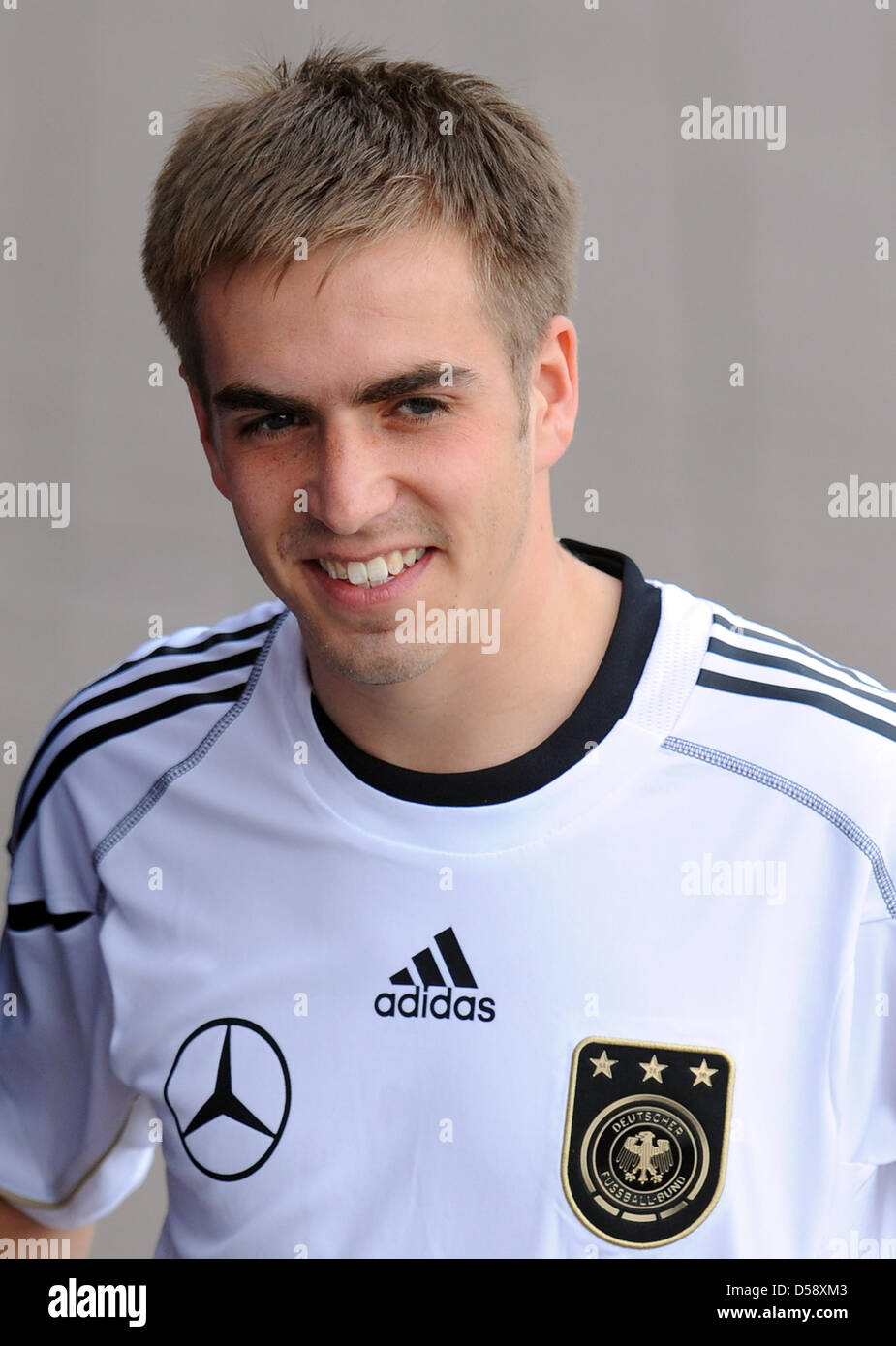 Philipp Lahm, new skipper of Germany's national soccer team smiles for ...