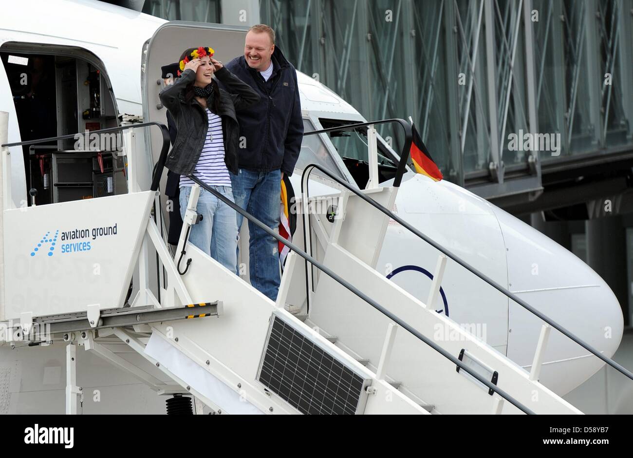 German Lena Meyer-Landrut, winner of the Eurovision Song Contest, and ...