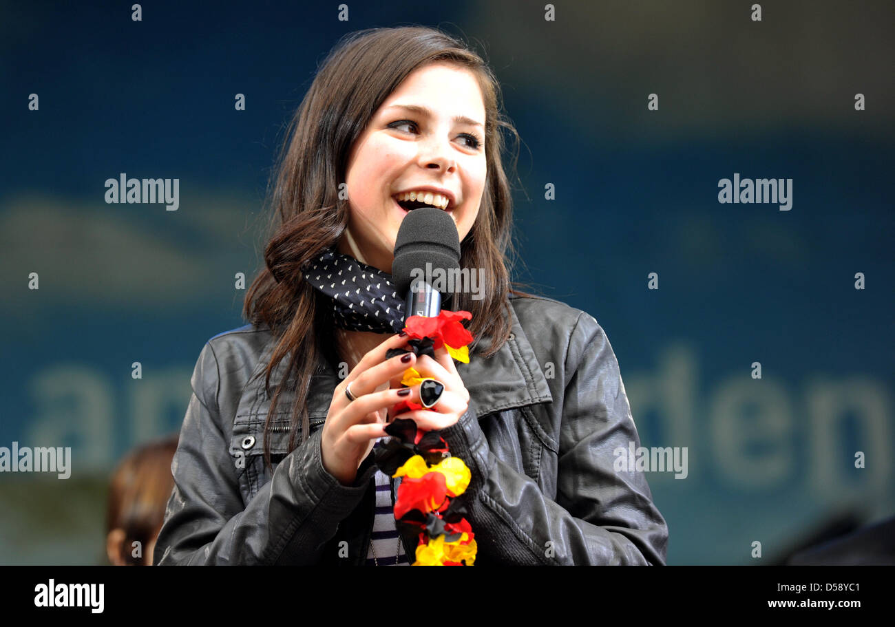 German Lena Meyer-Landrut, winner of the Eurovision Song Contest ...