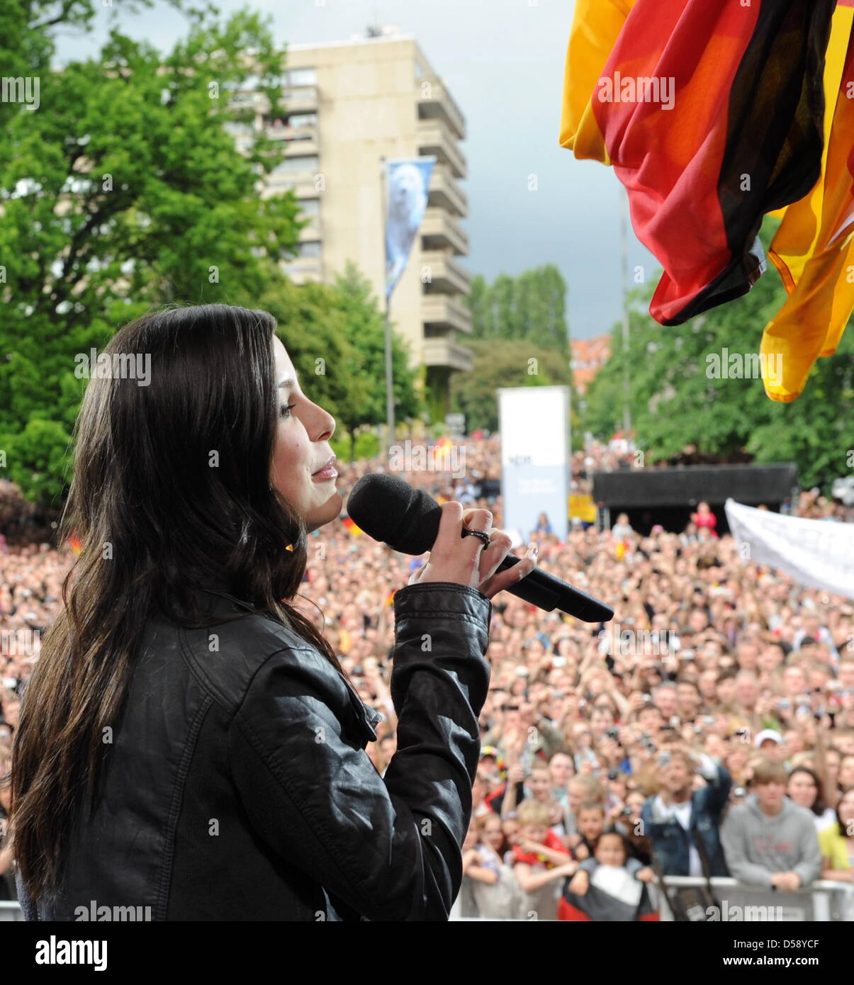 German Lena Meyer-Landrut, winner of the Eurovision Song Contest ...