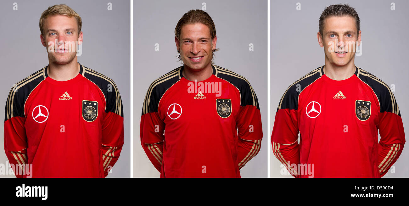 A picture combo made of German Football Association (DFB) handout ...