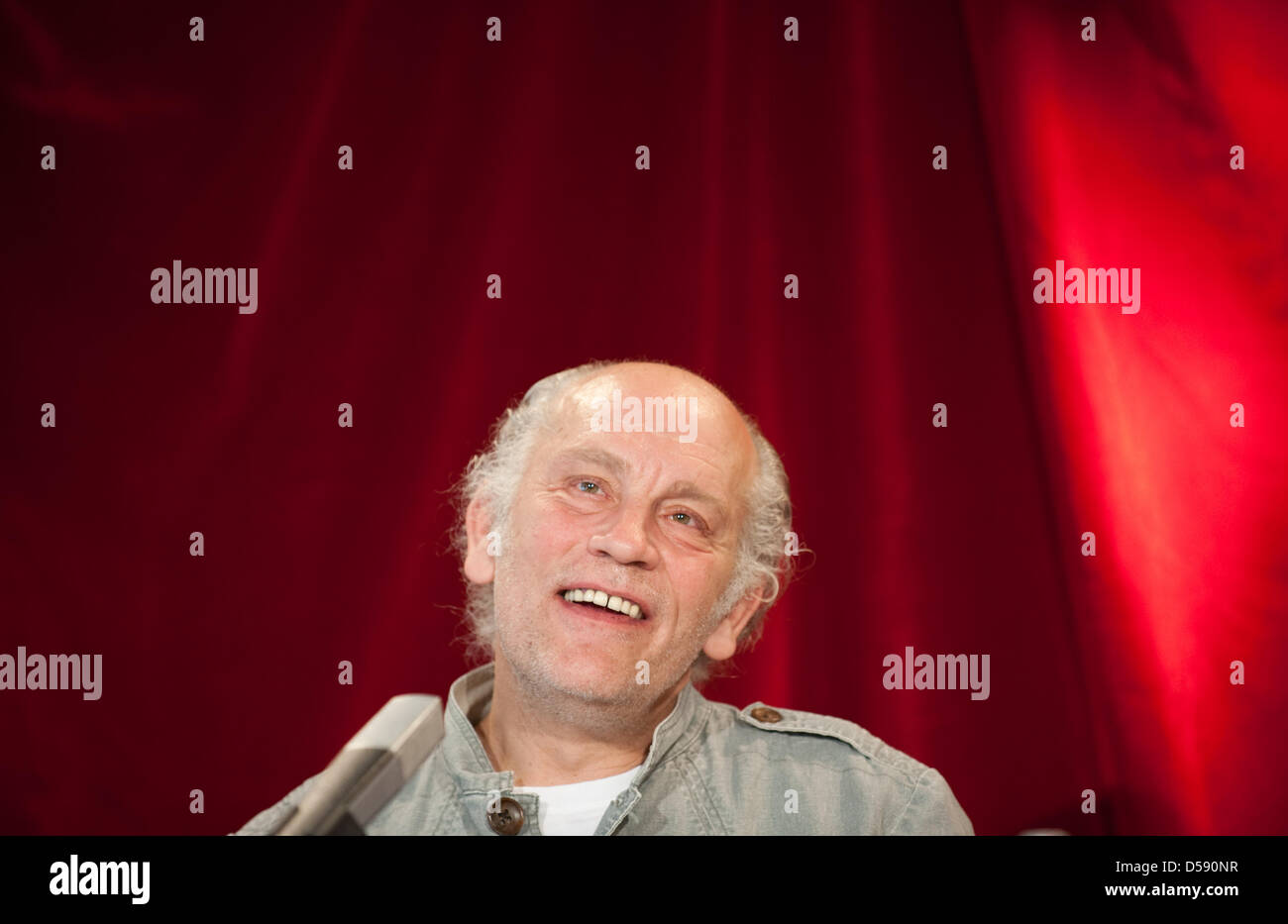 US actor John Malkovich attends a press conference in Recklinghausen ...