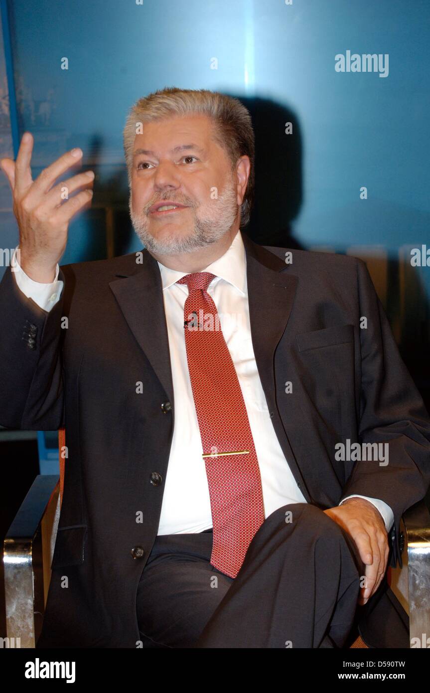 The Prime Minister of Rhineland Palatinate, Kurt Beck, (of SPD, Social ...
