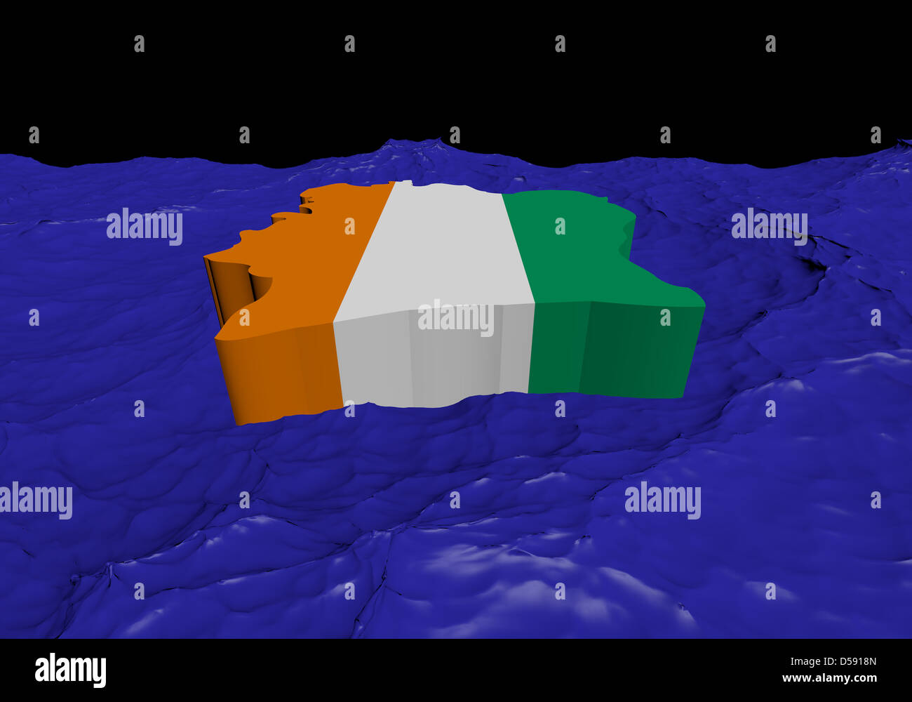 Map of the ivory coast hi-res stock photography and images - Alamy