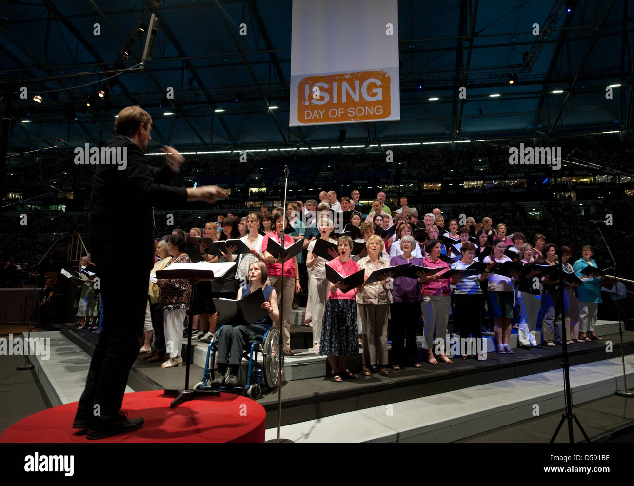 A choir performs at the closing concert of singing project 'Sing - Day ...
