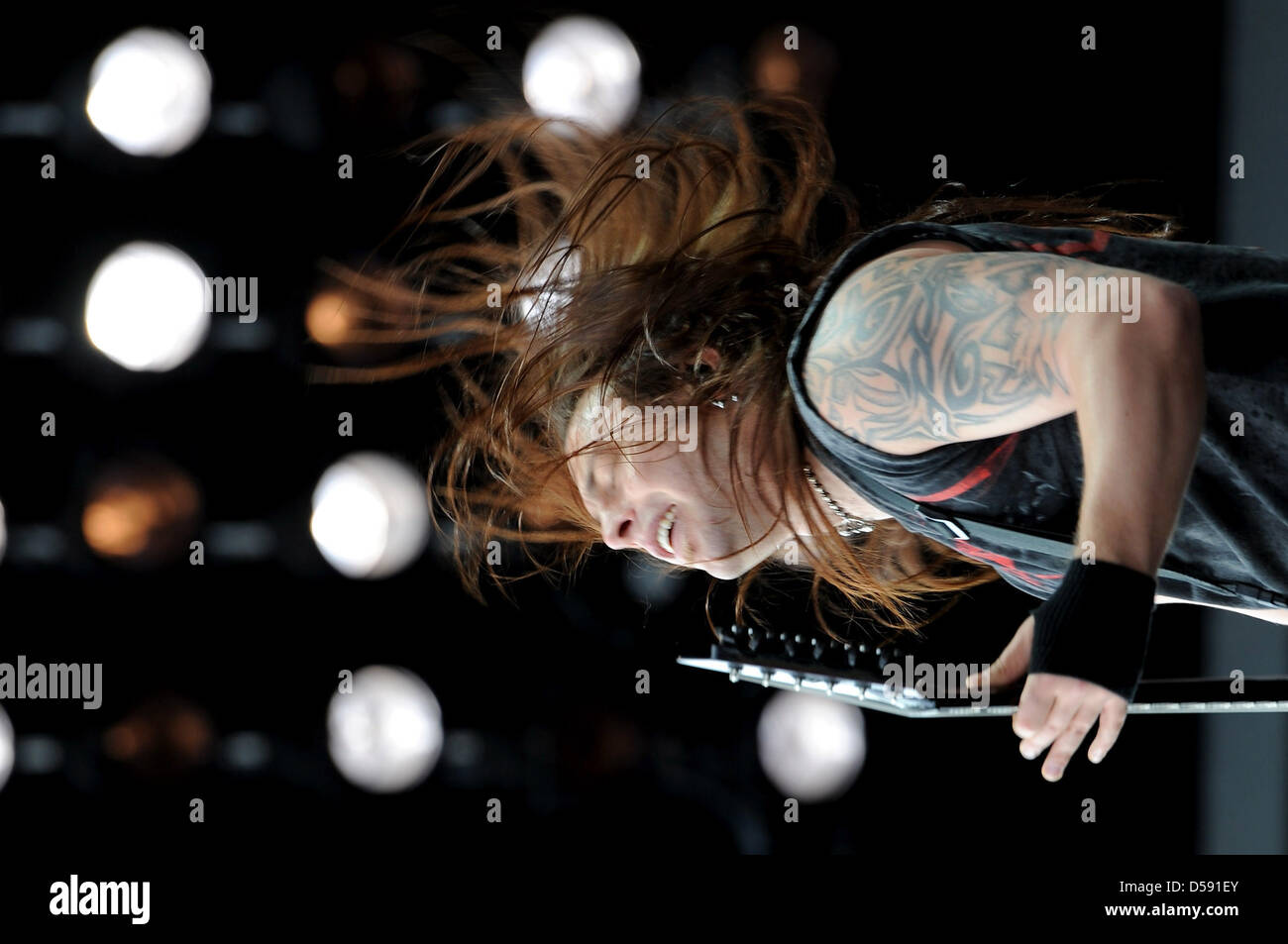 Welsh metal band Bullet For My Valentine with guitarist Matthew Tuck ...