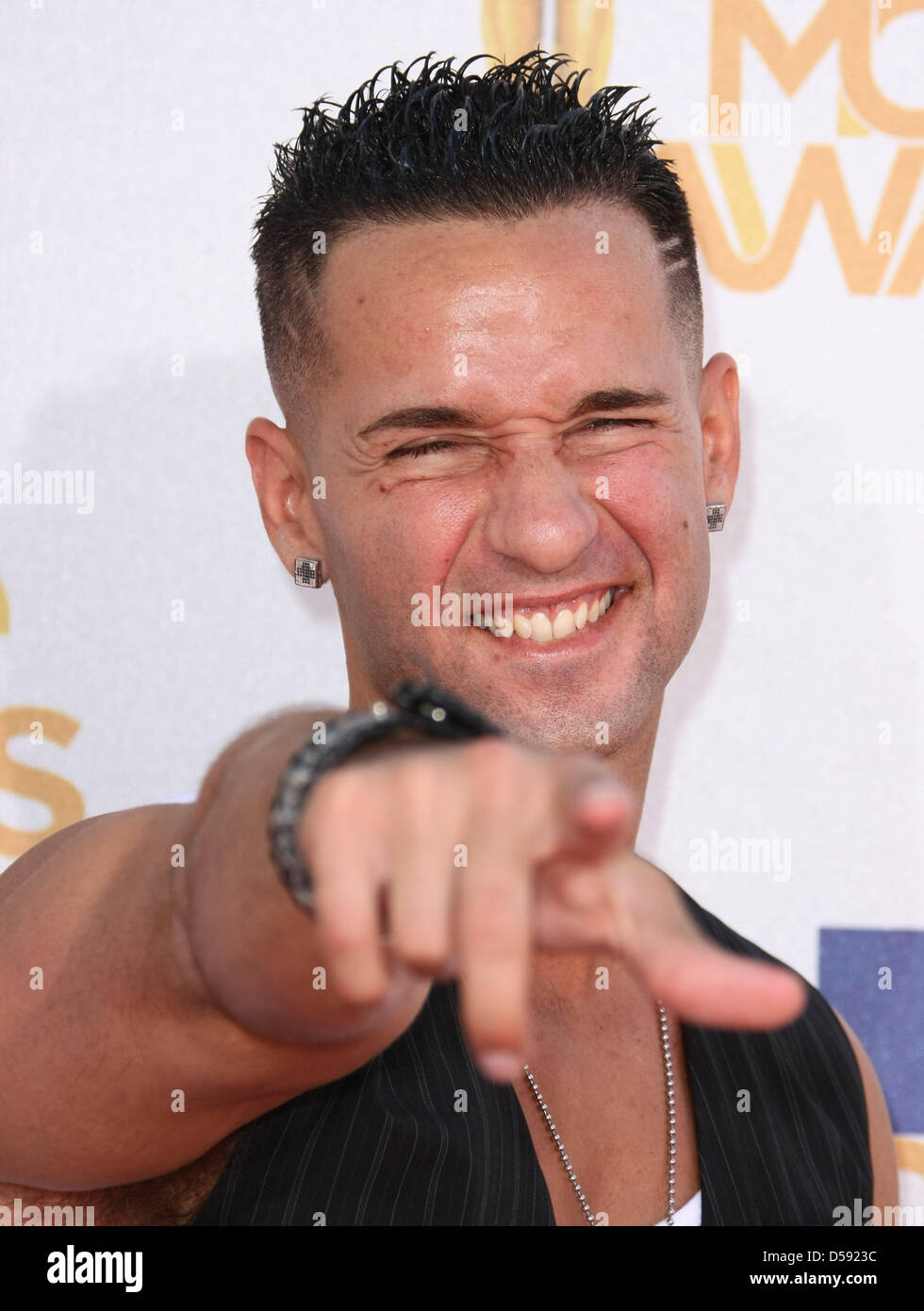US actor Mike 'The Situation' Sorrentino arrives at the 2010 MTV Movie ...