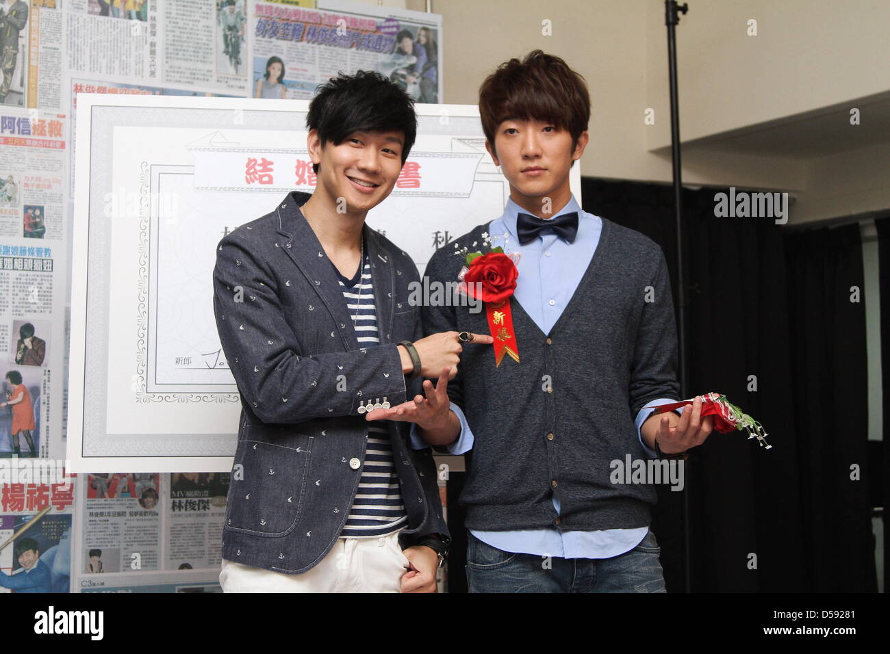 JJ Lam at press conference of his new album in Taipei, Taiwan, China on ...