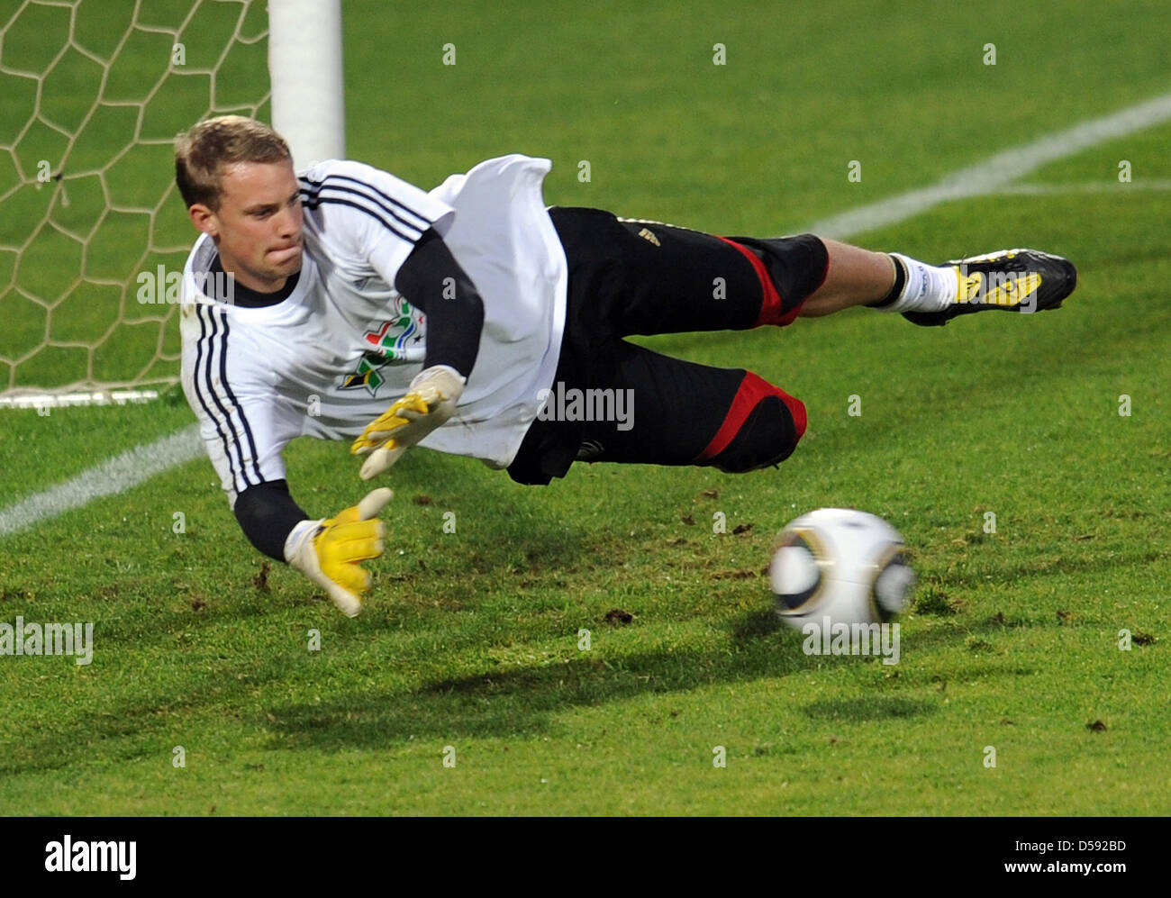German goalkeeper Manuel Neuer in action during a training session of ...