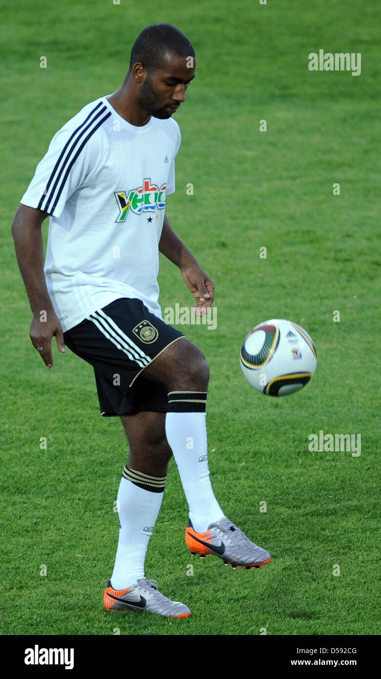 German national player Dennis Aogo during a training session of the ...