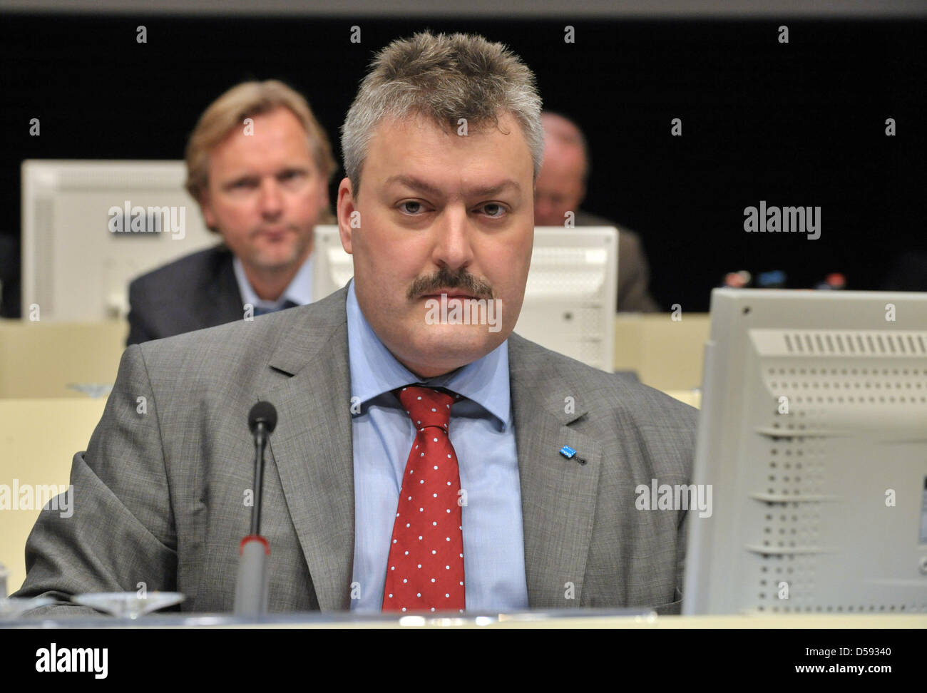 Jenoptik AG CEO Michael Mertin pictured at the company's general ...