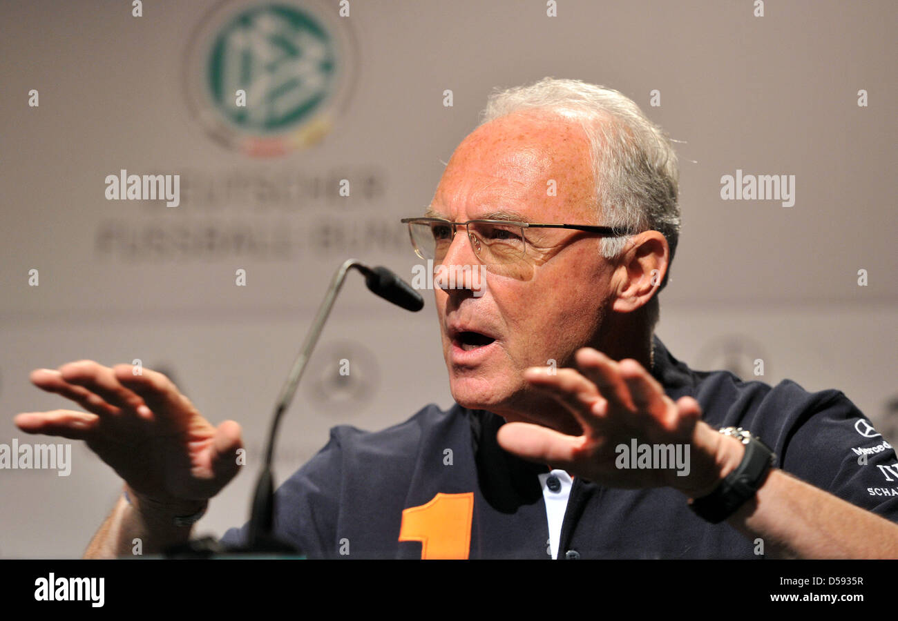 Franz Beckenbauer, member of the FIFA Executive Committee, attends a ...