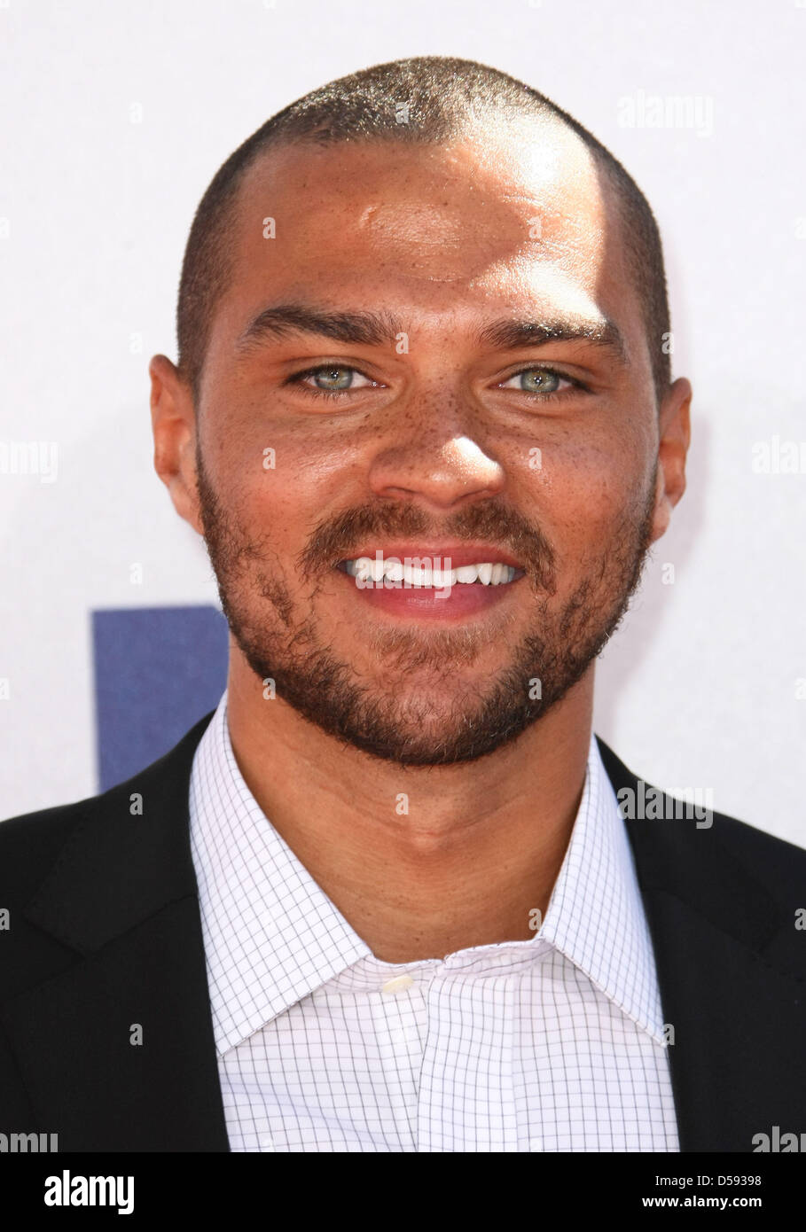 Actor Jesse Williams arrives for the 2010 MTV Movie Awards at Gibson ...