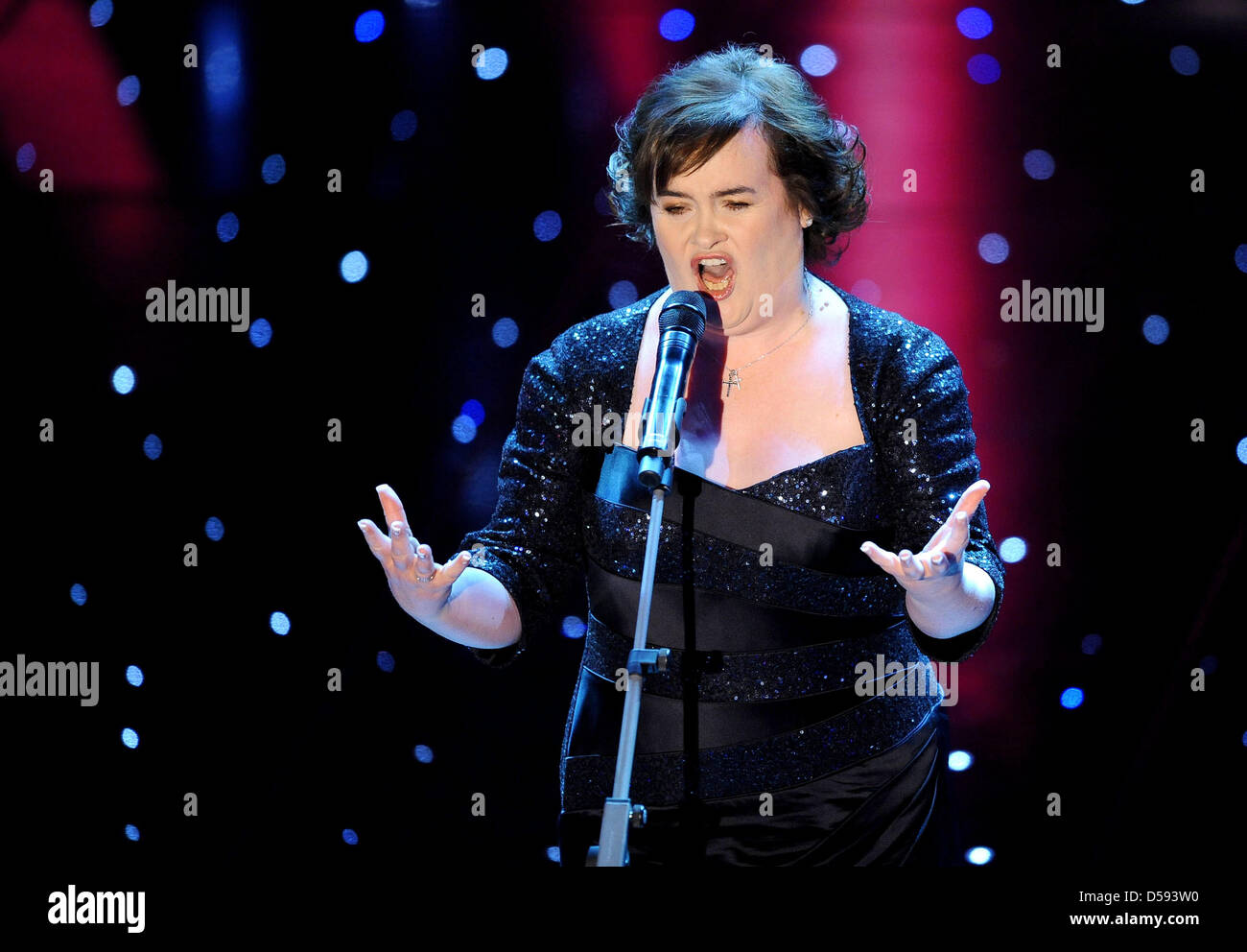 Britain's Got Talent winner Susan Boyle performs in San Remo, Italy, 16 ...