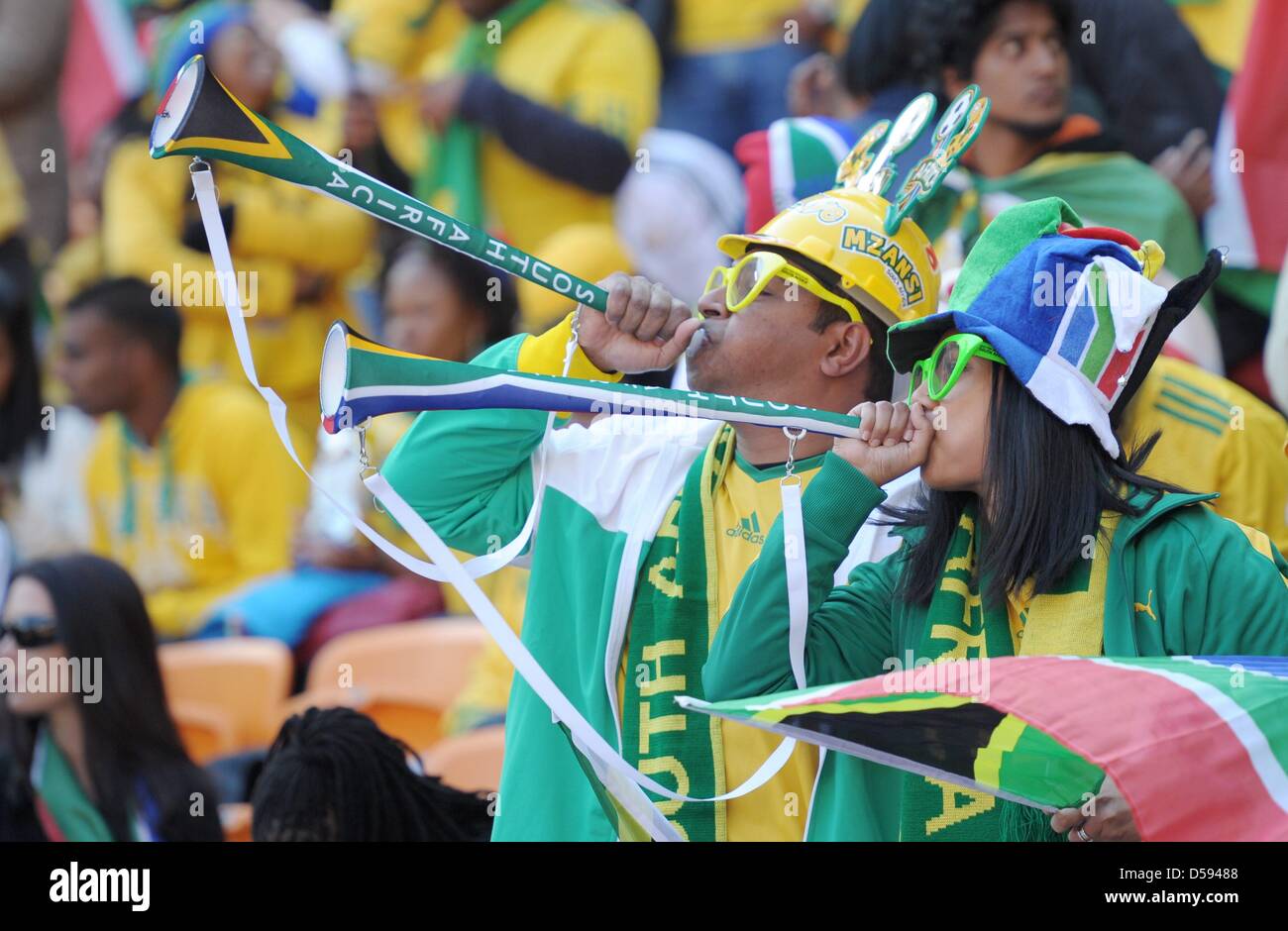 African Soccer Fans Cheering