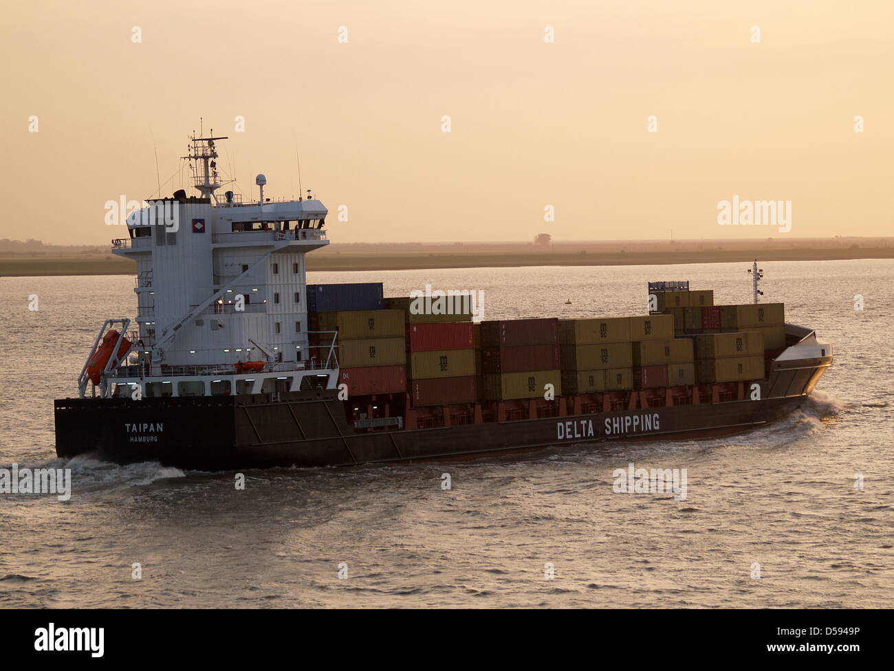 An undated handout of the cargo ship 'Taipan' of shipping company ...