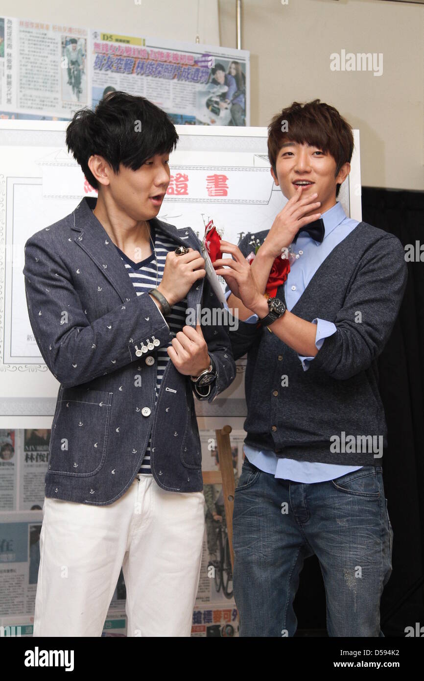 JJ Lam at press conference of his new album in Taipei, Taiwan, China on ...