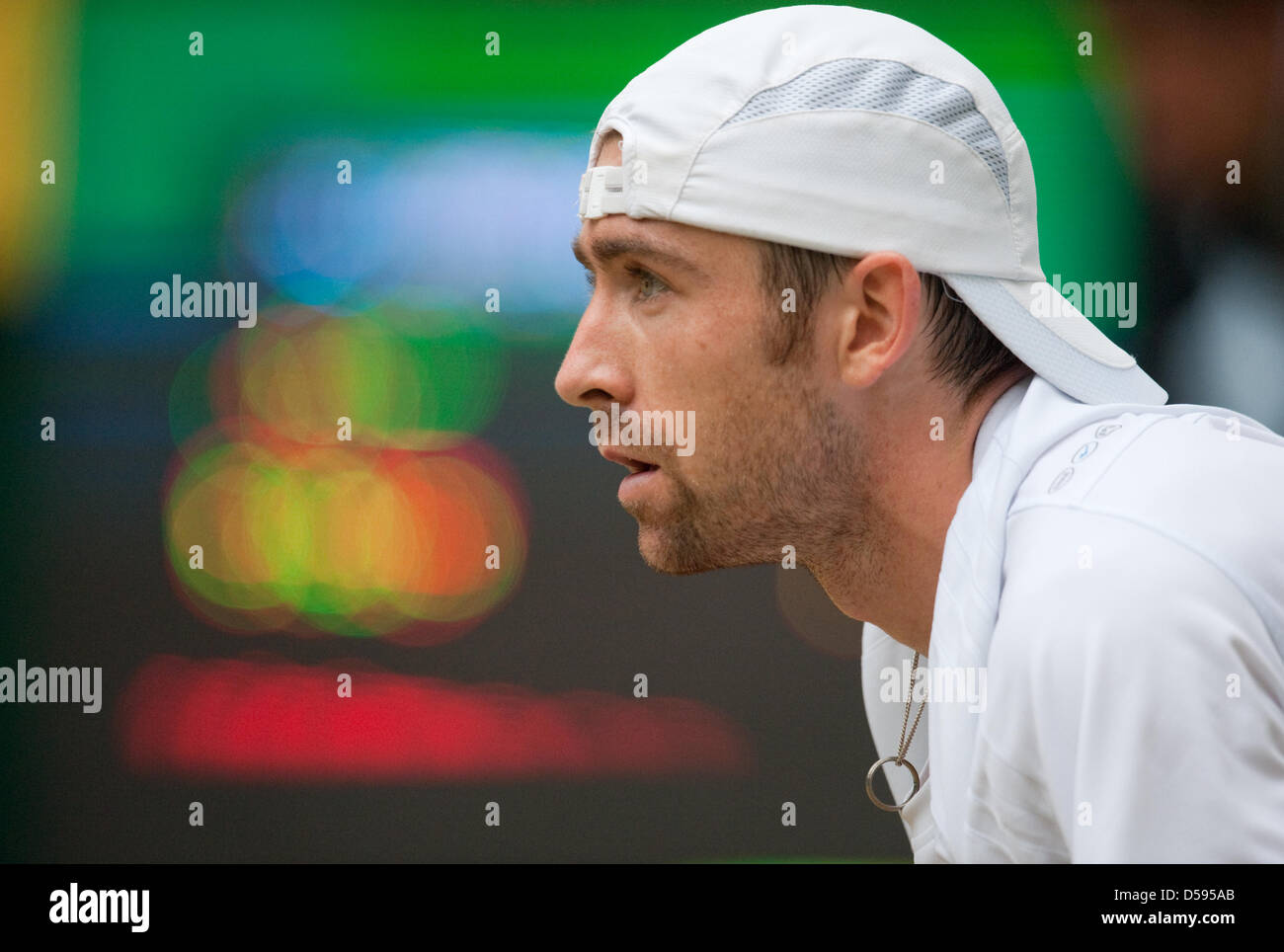 Germany's Benjamin Becker during semi-final at Gerry Weber Open in ...