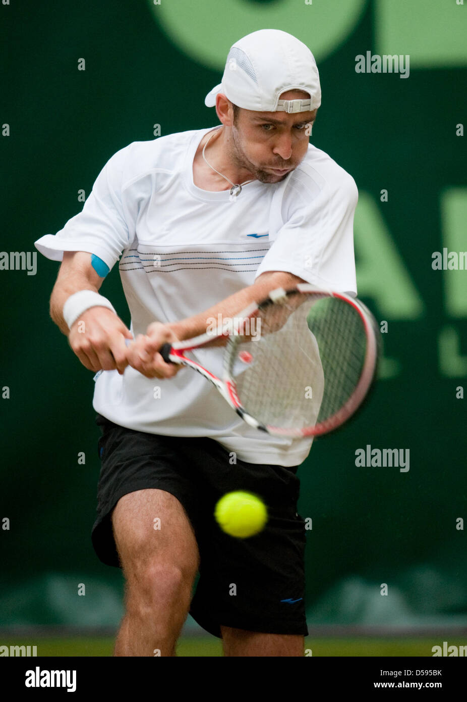 Germany's Benjamin Becker during semi-final at Gerry Weber Open in ...