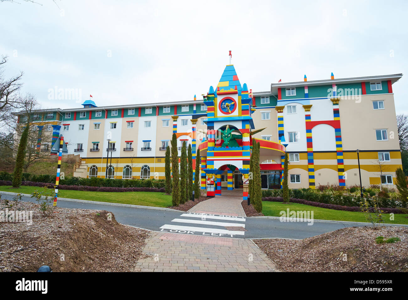 Entrance to the Legoland Hotel Windsor UK Stock Photo - Alamy