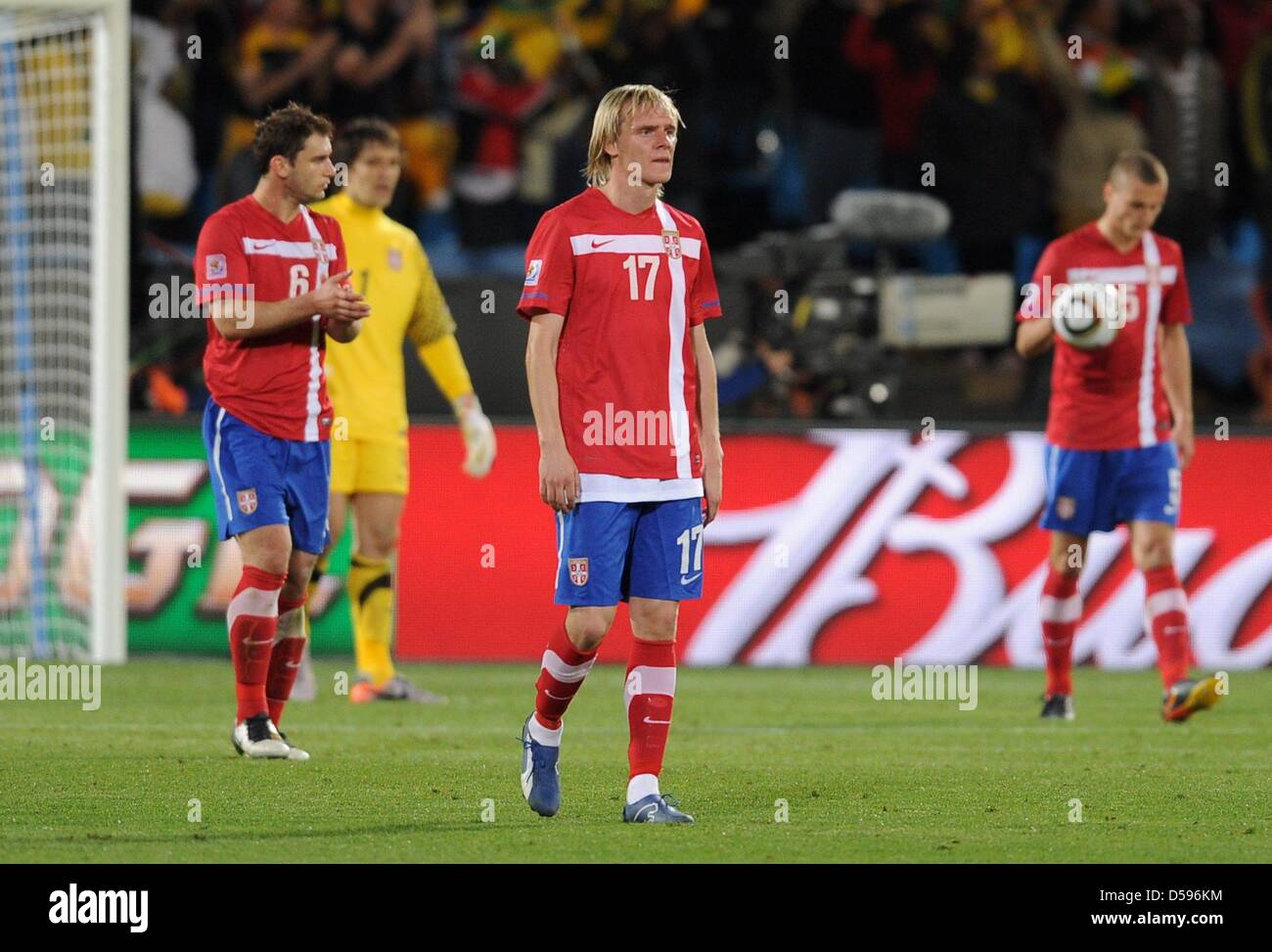Serbia's Milos Krasic stands on the pitch during the 2010 FIFA World ...