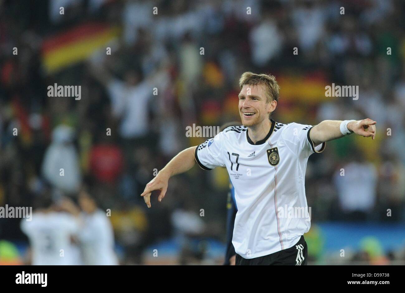 Germany's Per Mertesacker celebrates during the 2010 FIFA World Cup ...
