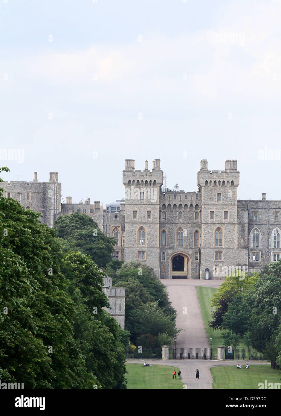 Exterior view on Windsor Castle, United Kingdom, 13 June 2010. Windsor ...
