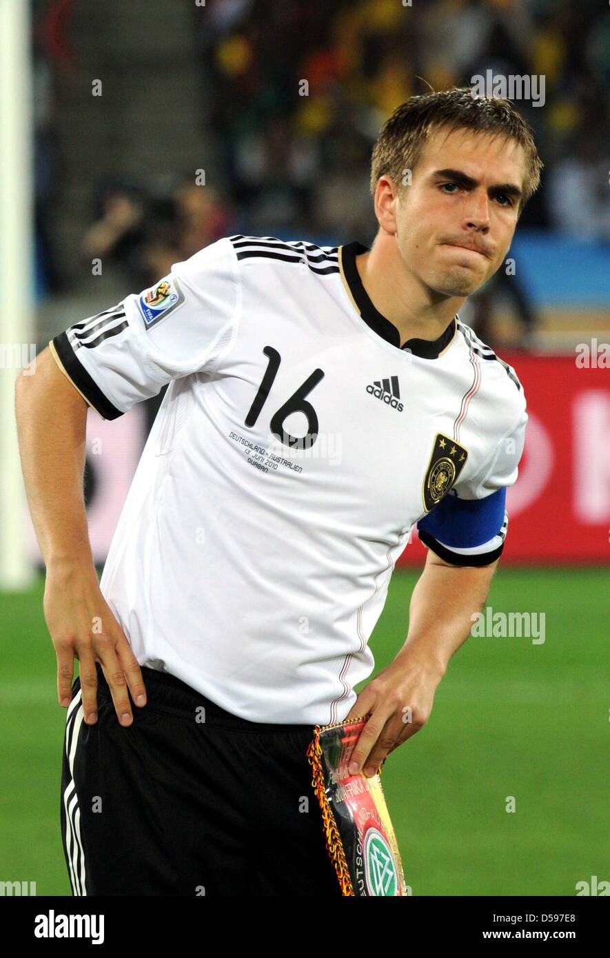 Germany's Philipp Lahm during the 2010 FIFA World Cup group D match ...