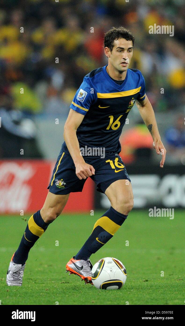 Australia's Carl Valeri in action during the 2010 FIFA World Cup group ...