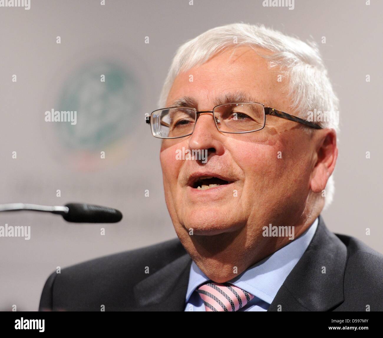 The President of the German Football Association (DFB), Theo Zwanziger ...
