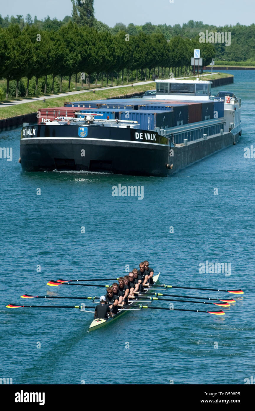 Germany's new eight is presented on Dortmund-Ems-Canal in Dortmund ...