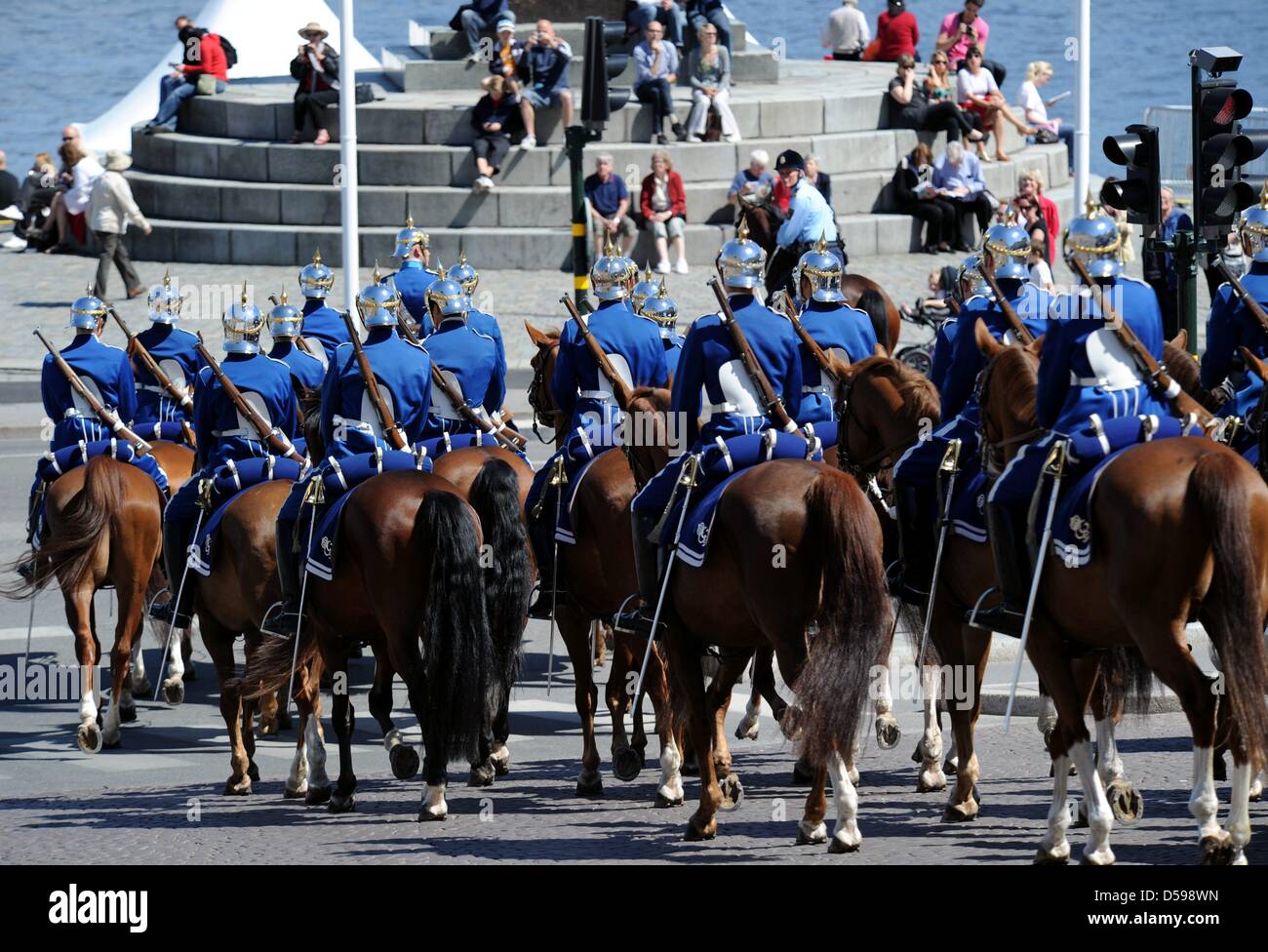 Royal Guards take part at the change of guards at the royal palace in ...