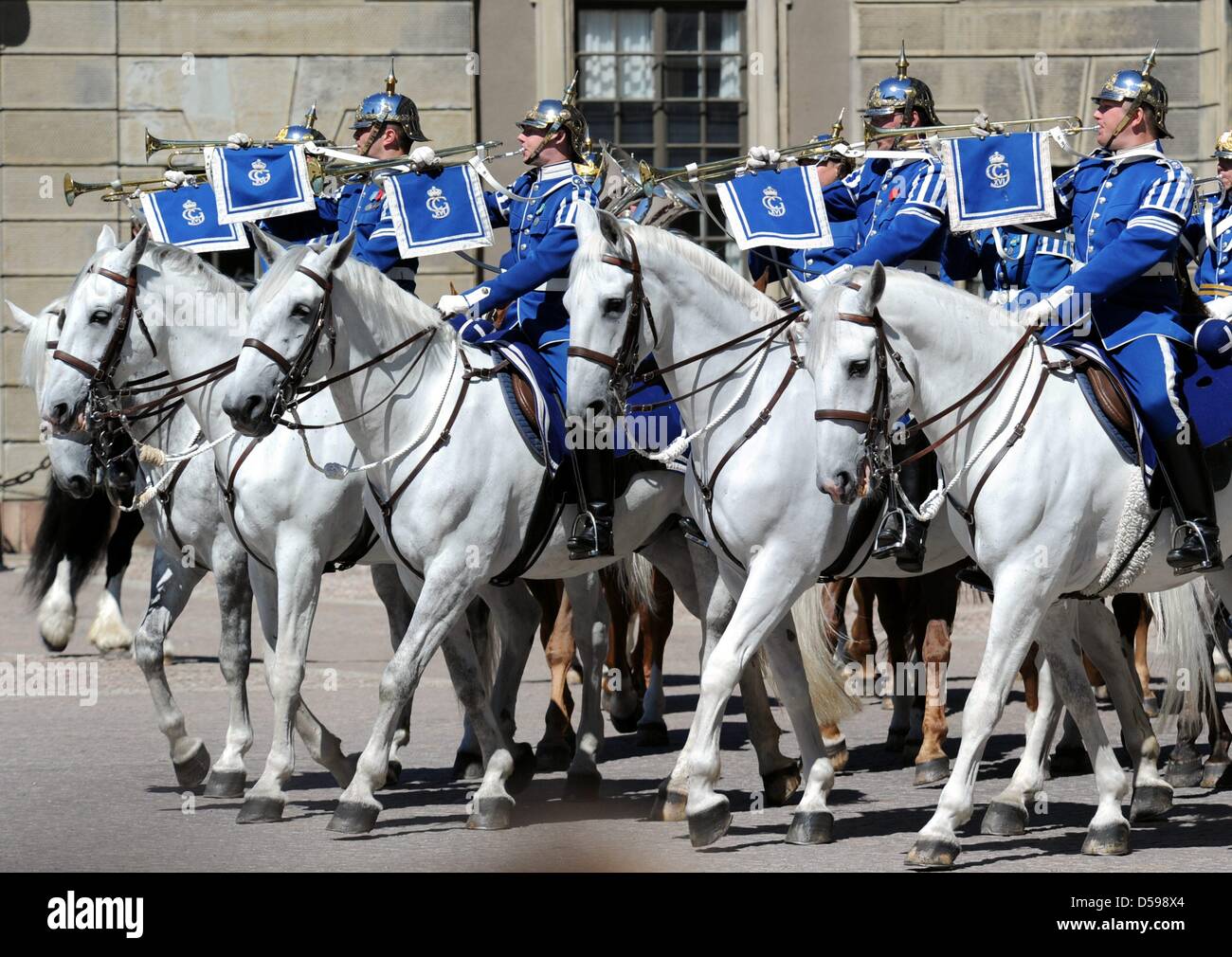 Royal Guards take part at the change of guards at the royal palace in ...