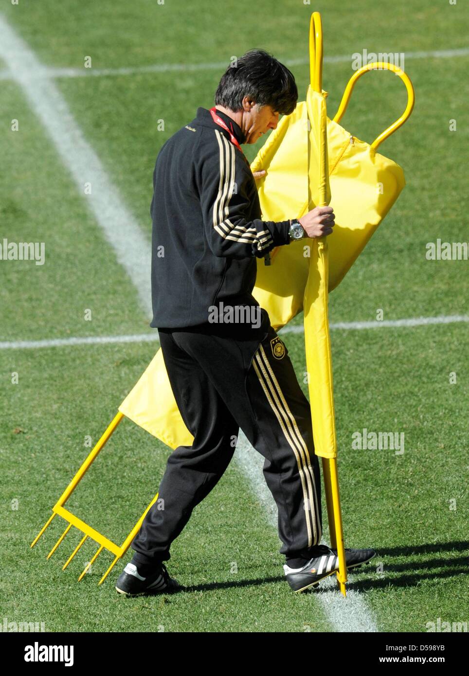 German coach Joachim Loew during a training session of the German ...