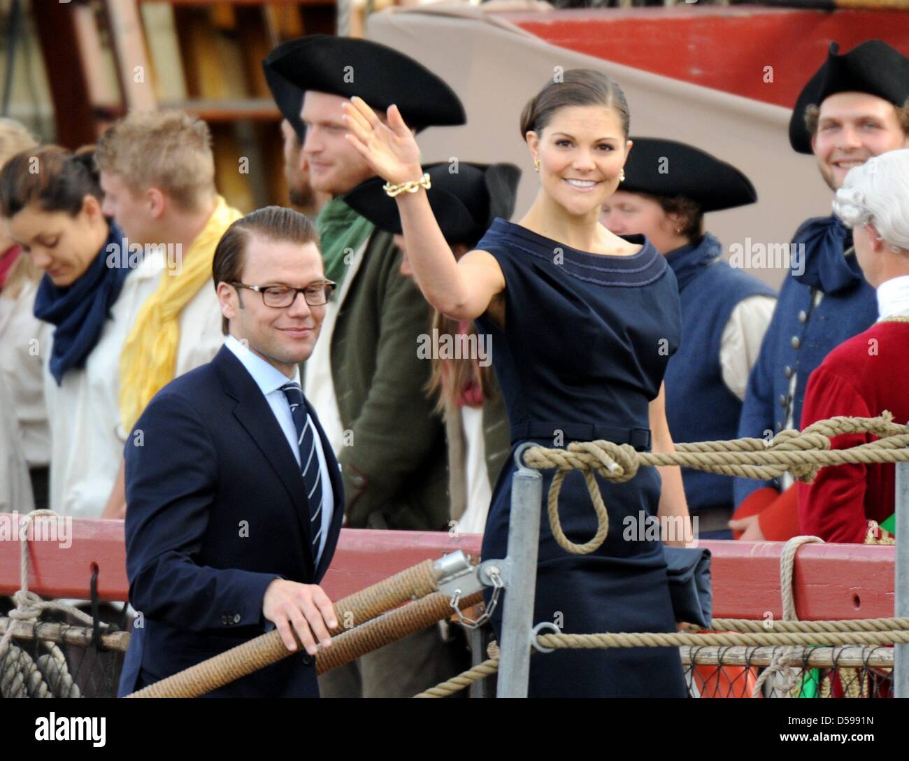 Crown Princess Victoria of Sweden and her husband-to-be Daniel Westling ...