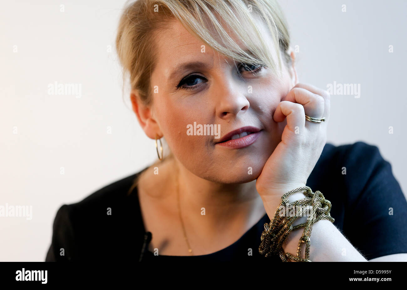 Irish-American singer Maite Kelly poses for the camera during an ...
