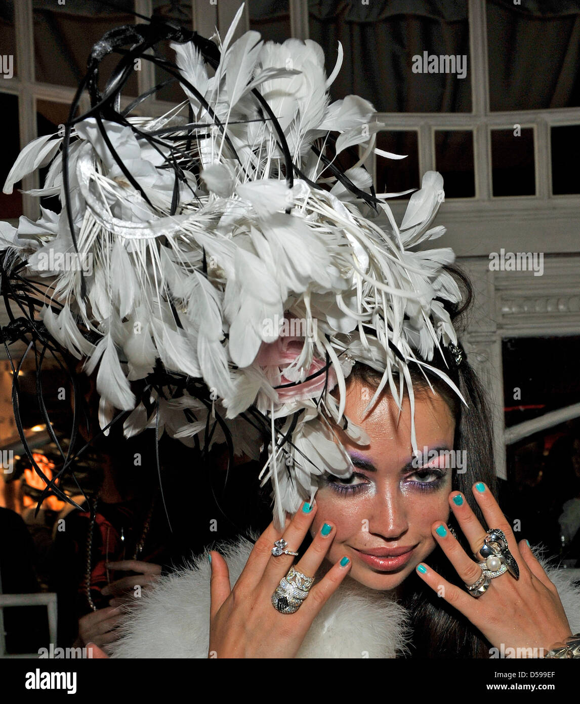 Danish singer Aura Dione pictured at the perfume launch party of Thomas ...