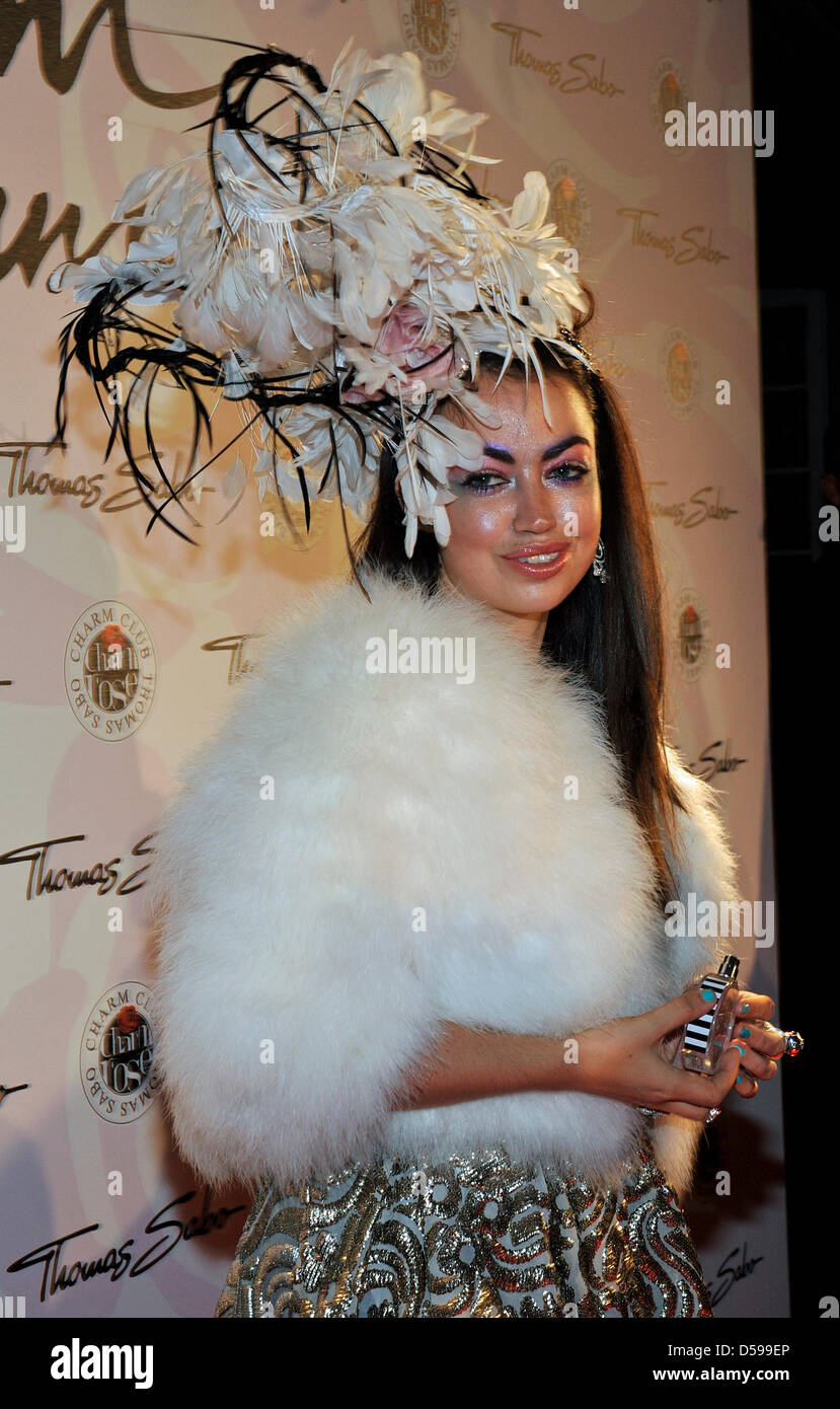 Danish singer Aura Dione arrives at the perfume launch party of Thomas ...