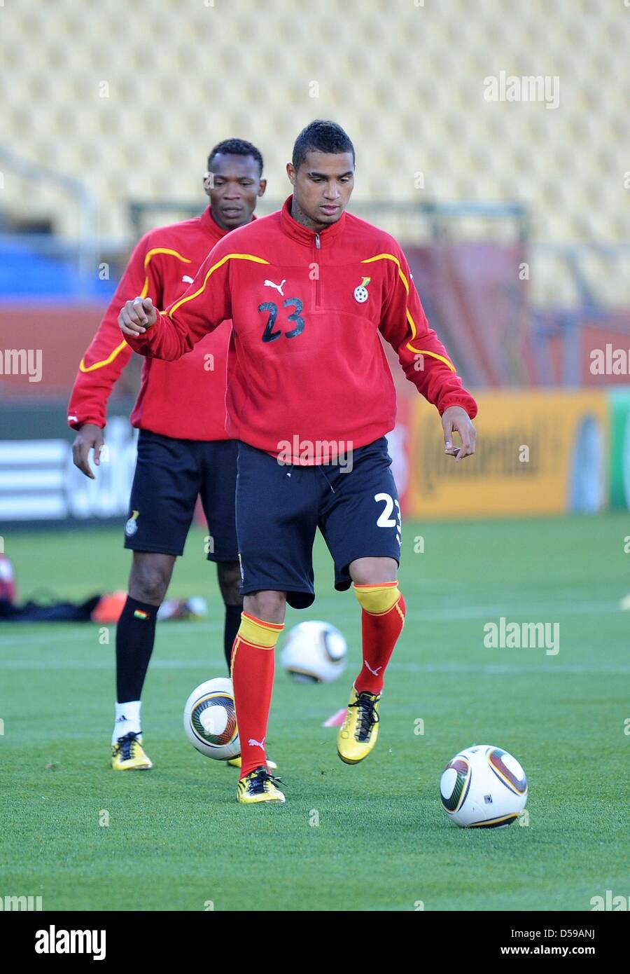 Kevin Prince Boateng of Ghana during a training session in Rustenburg ...