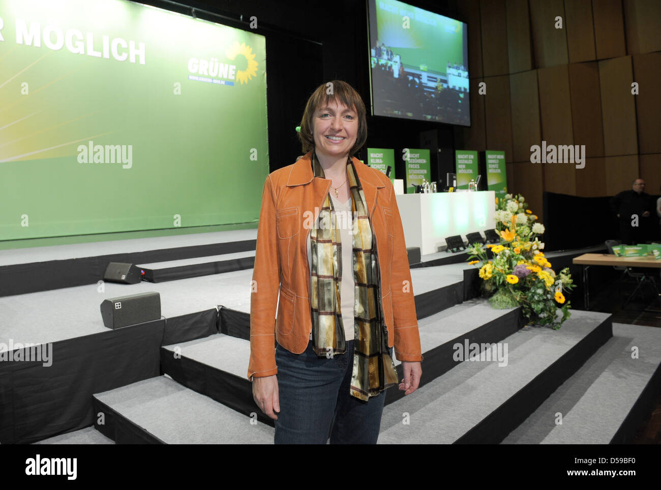Monika Dueker of The Greens regional parliament faction in North Rhine ...