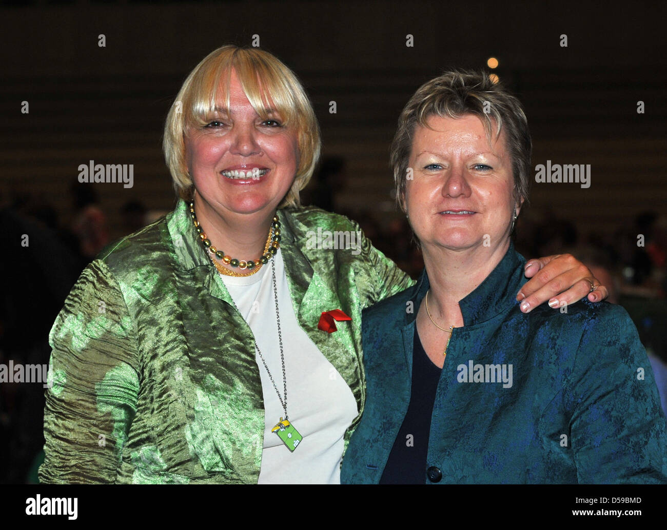 The Greens joint chairwoman Claudia Roth delivers a speech to the ...