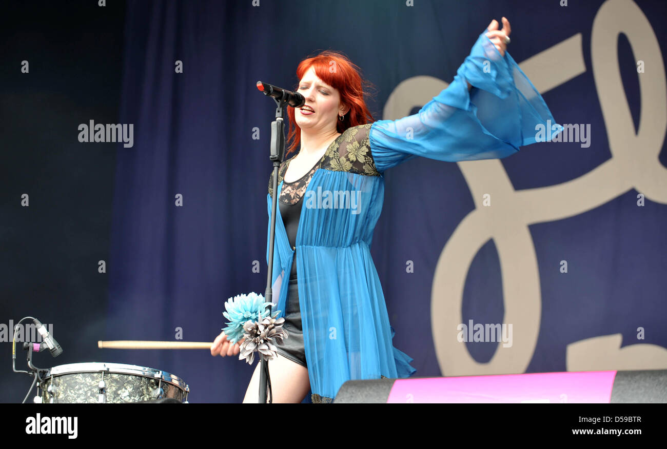 Die britische Singer-Songwriterin Florence Welch von "Florence and the ...