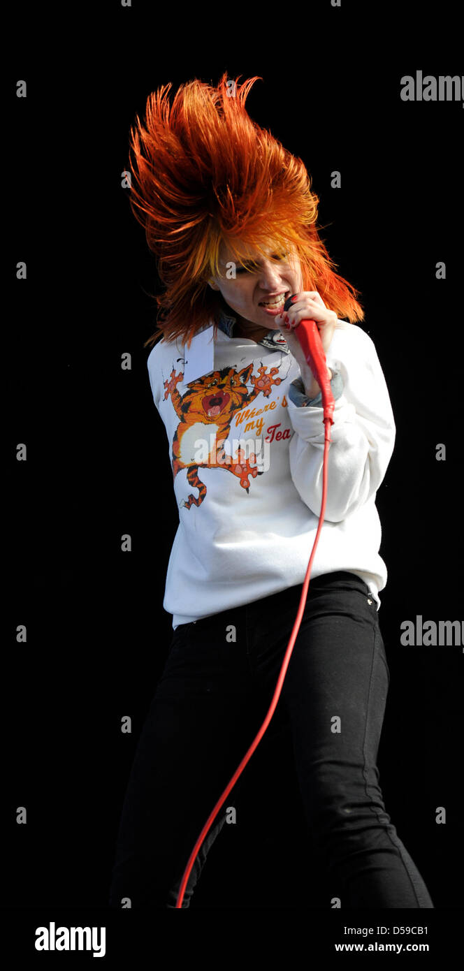 US rock band Paramore with lead singer Hayley Williams performs at ...