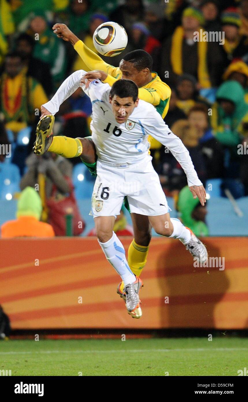 Uruguay's Maximiliano Pereira during the 2010 FIFA World Cup group A ...