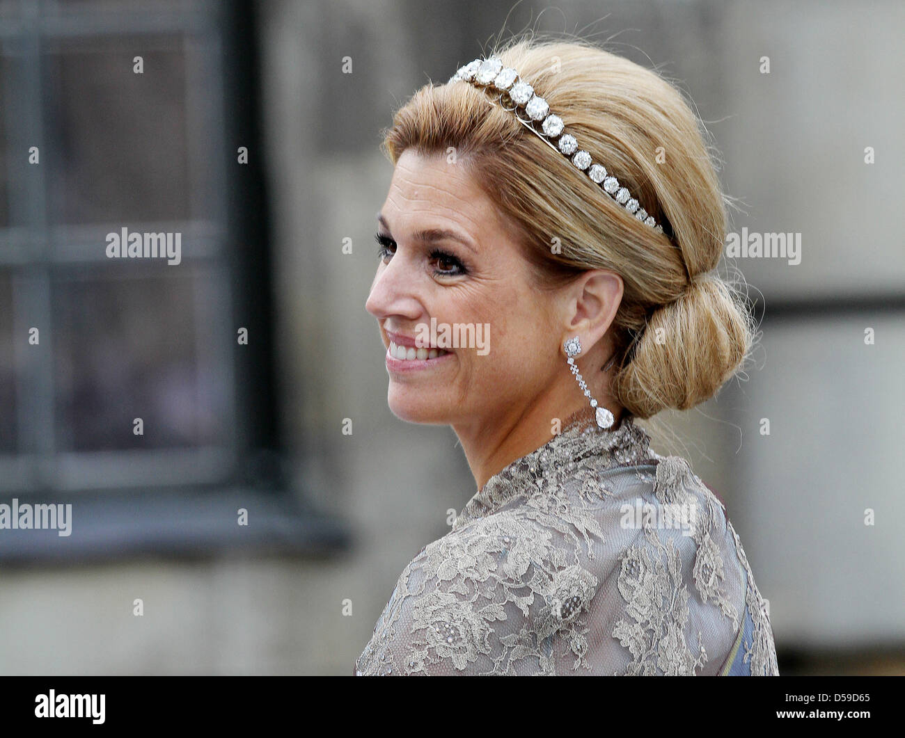 Princess Maxima of the Netherlands arrives for the wedding of Crown ...