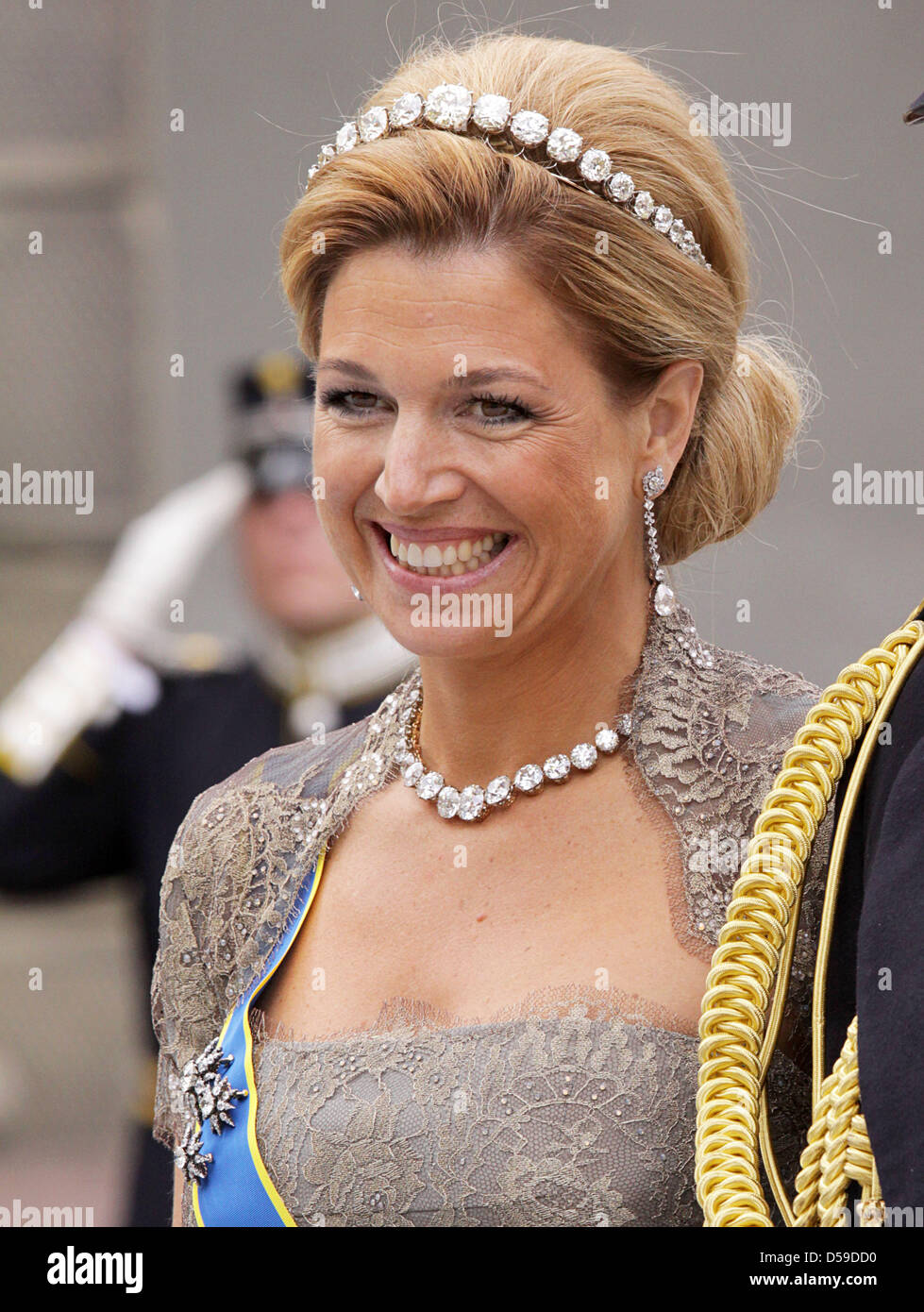 Princess Maxima of the Netherlands arrives for the wedding of Crown ...