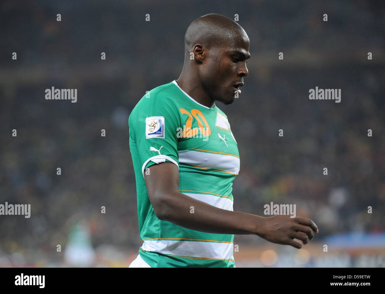 Ivory Coast's Guy Demel during the 2010 FIFA World Cup group G match ...