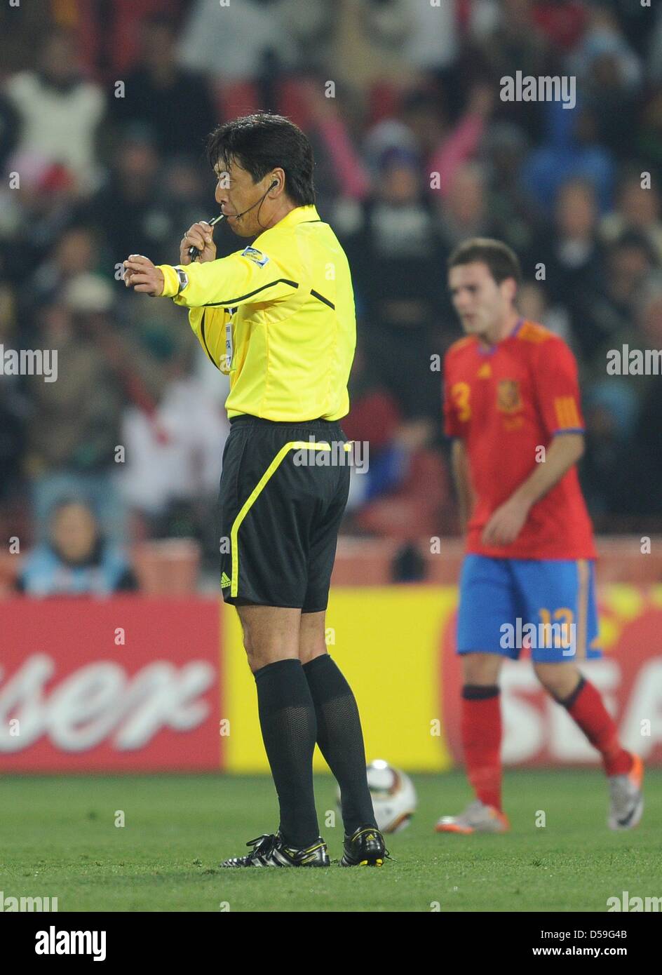 Japanese referee Yuichi Nishimura during the 2010 FIFA World Cup group ...