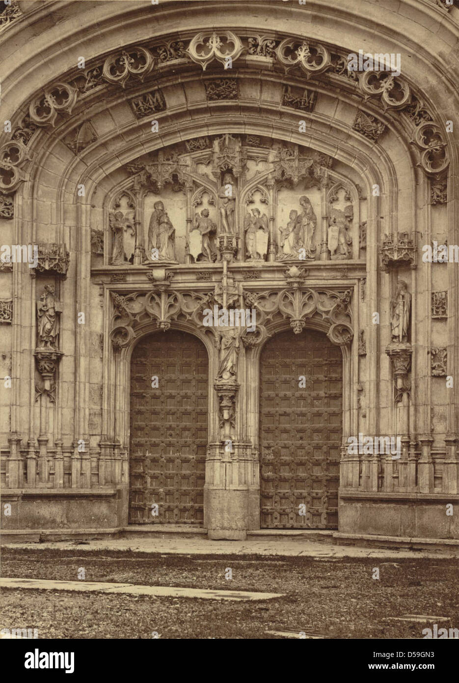 Bourg-en-Bresse. Brou Church Entrance Stock Photo - Alamy