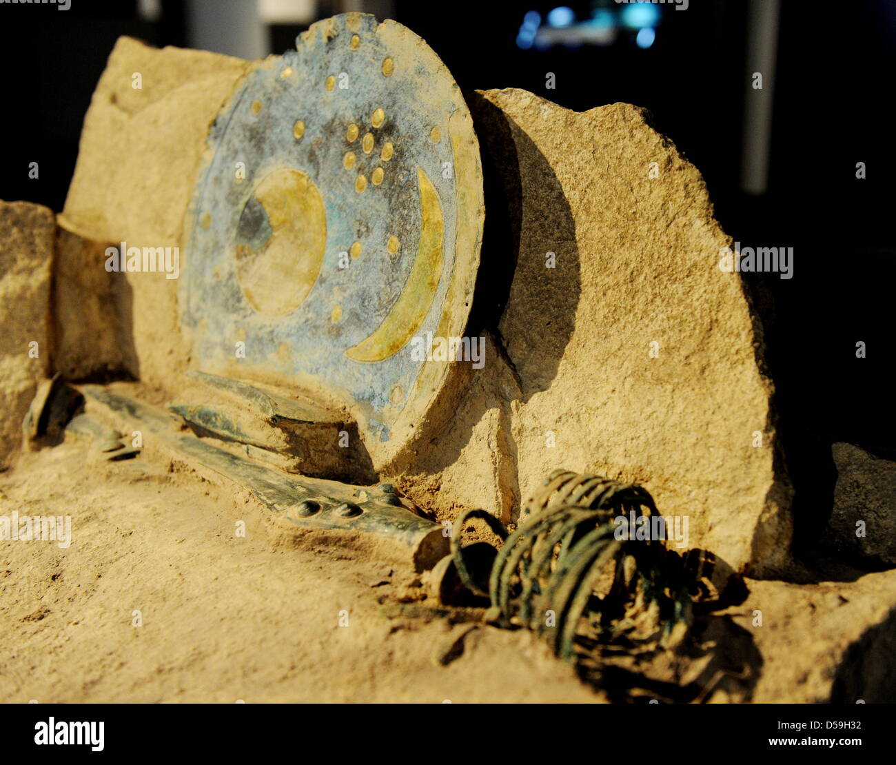 Rainer-Maria Weiss, director of Archaeologic MUseum Hamburg, poses with ...